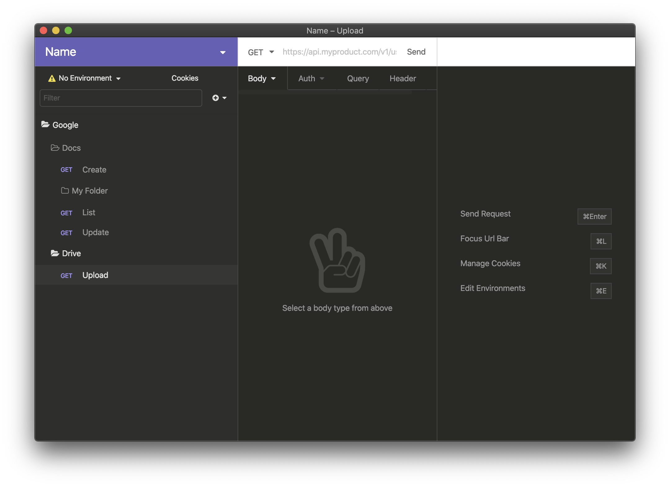[Feature Request] Nested Folders · Issue #2366 · Kong/insomnia · GitHub
