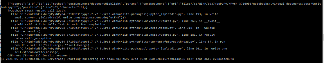 Curious Problem With Jupyterlsp On Pypy3 · Issue 610 · Jupyter Lspjupyterlab Lsp · Github
