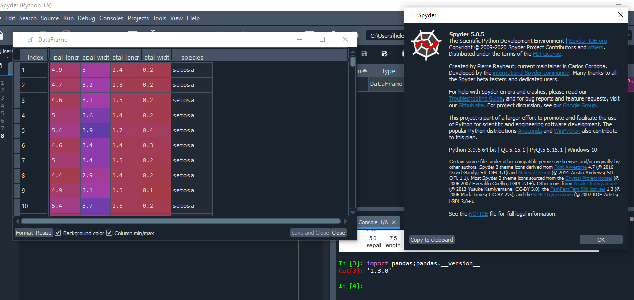 Spyder Can T Open Dataframes With Pandas 1 3 0 · Issue 15978 · Spyder Ide Spyder · Github