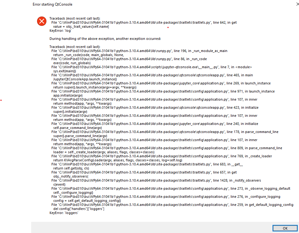 Failure on Windows with traitlets-5.2.1post0 · Issue #543 · spyder-ide/qtconsole · GitHub