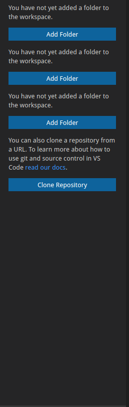 Add folder button exception · Issue #94335 · microsoft/vscode · GitHub
