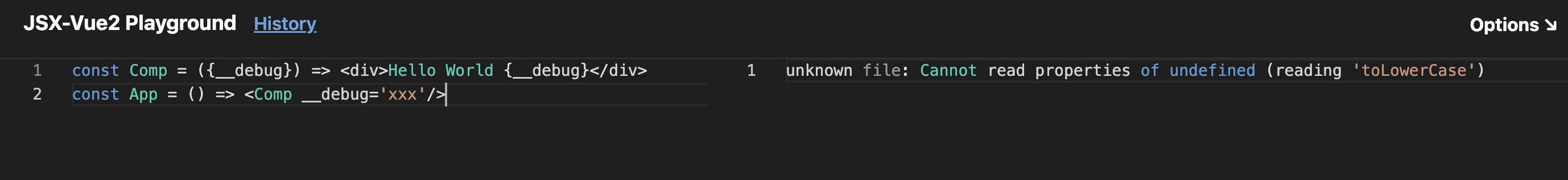 Cannot Parse A Prop That Starts With · Issue 310 · Vuejsjsx Vue2
