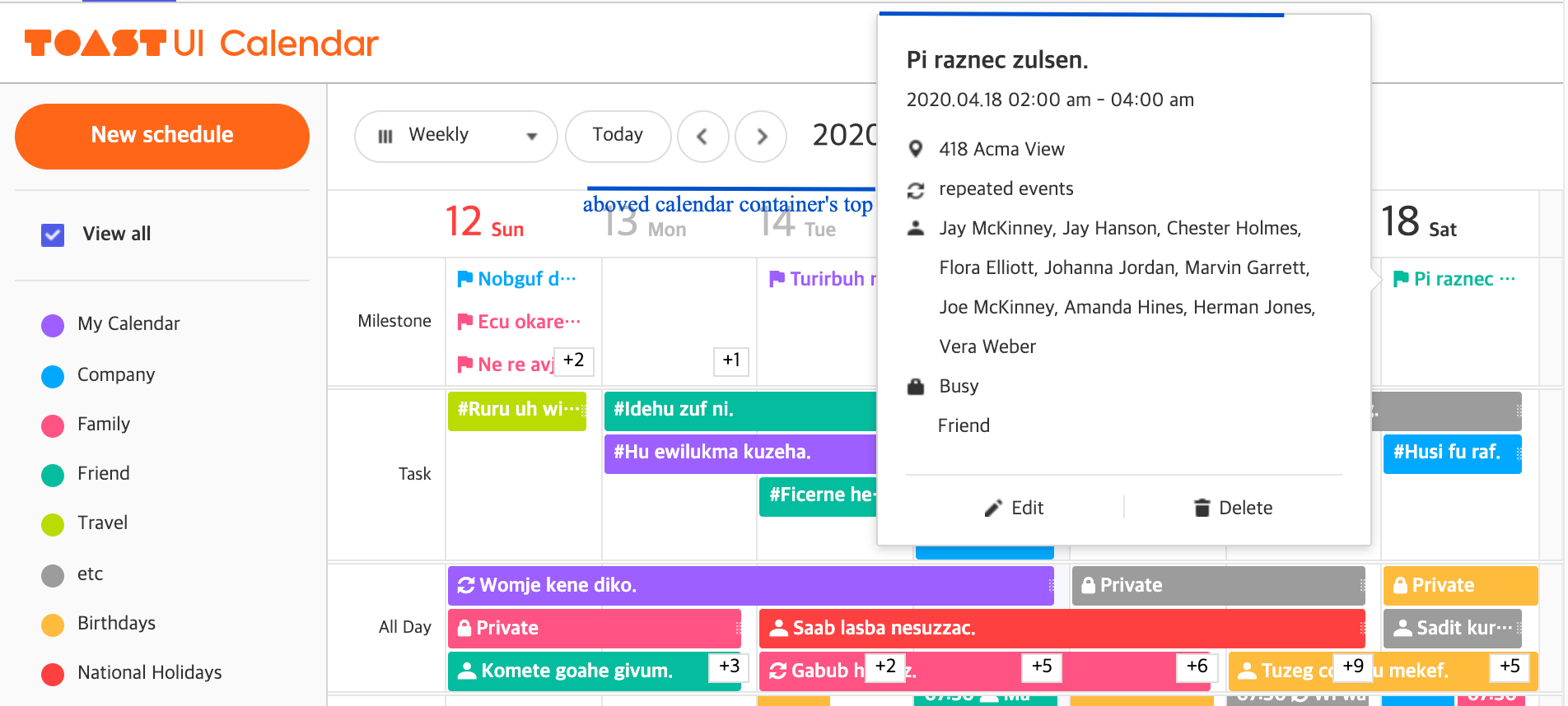 Improve default detail popup position · Issue #568 · nhn/tui.calendar ...