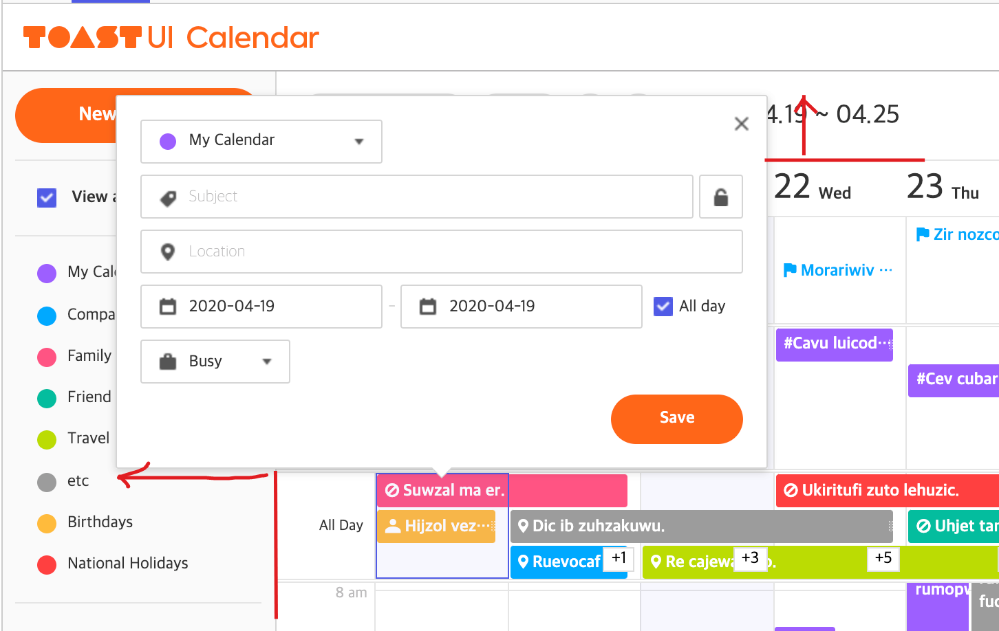 Improve default creation popup position · Issue #576 · nhn/tui.calendar ...