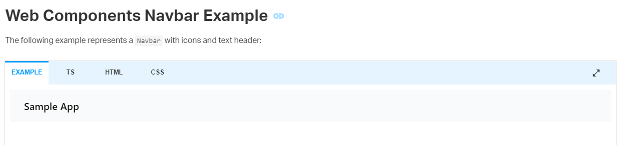Icons are missing in the Navbar overview example · Issue #167 · IgniteUI/igniteui-wc-examples ...