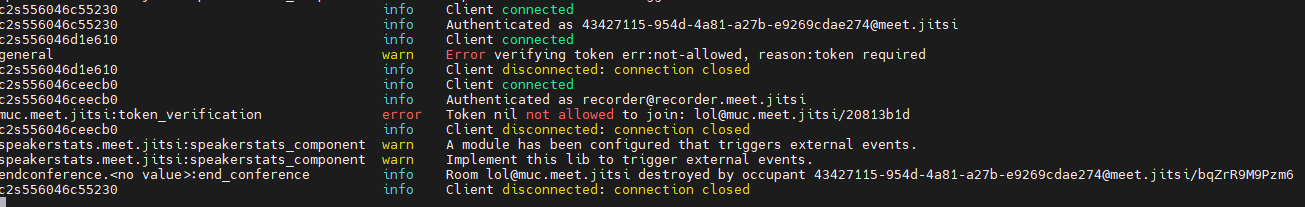Jibri recording when jwt tokens enabled · Issue #841 · jitsi/docker-jitsi-meet · GitHub