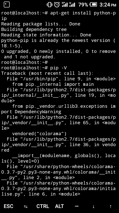 Bug report - [pip error] · Issue #1102 · CypherpunkArmory/UserLAnd · GitHub