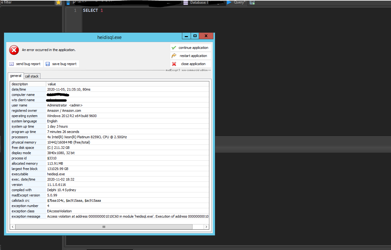 Exception when pressing F9 to rerun SQL query while grid has focus · Issue #1206 · HeidiSQL ...