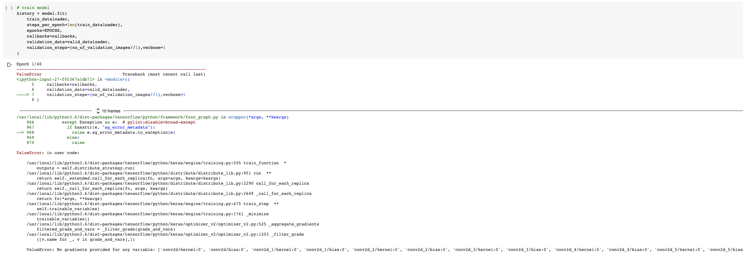 ValueError: No gradients provided for any variable: ['conv2d/kernel:0', 'conv2d/bias:0', · Issue ...