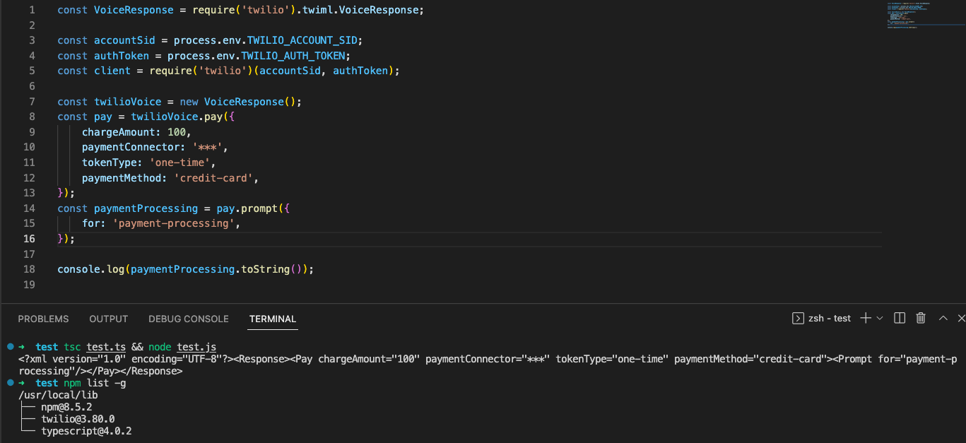 Wrong `promptattributes` Interface Implementation · Issue 825 · Twilio Twilio Node · Github
