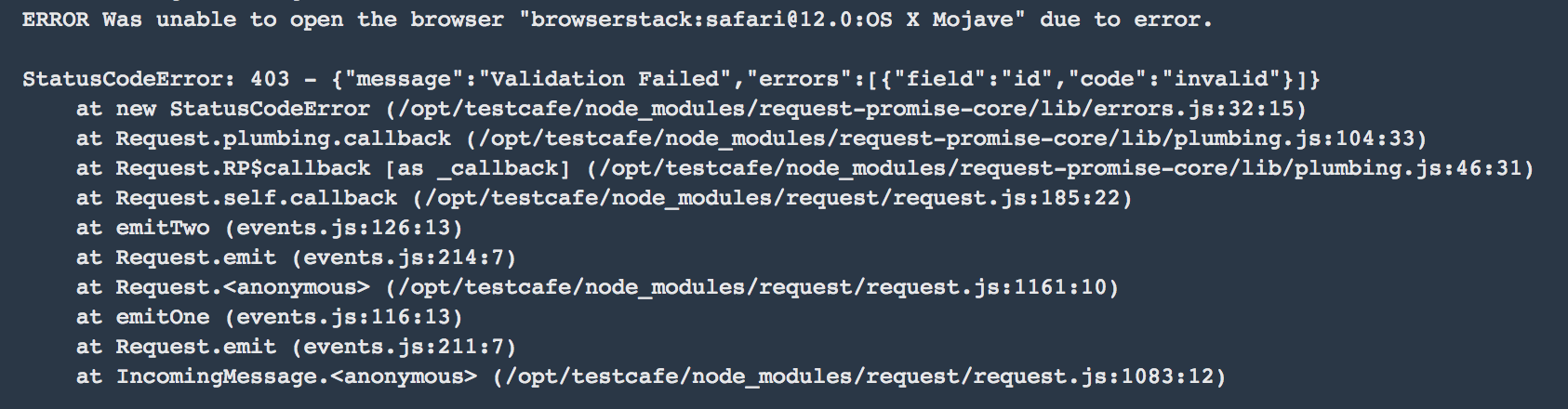 Testcafe Unable To Open Browser Safari Due To Error · Issue 3281 · Devexpresstestcafe · Github 
