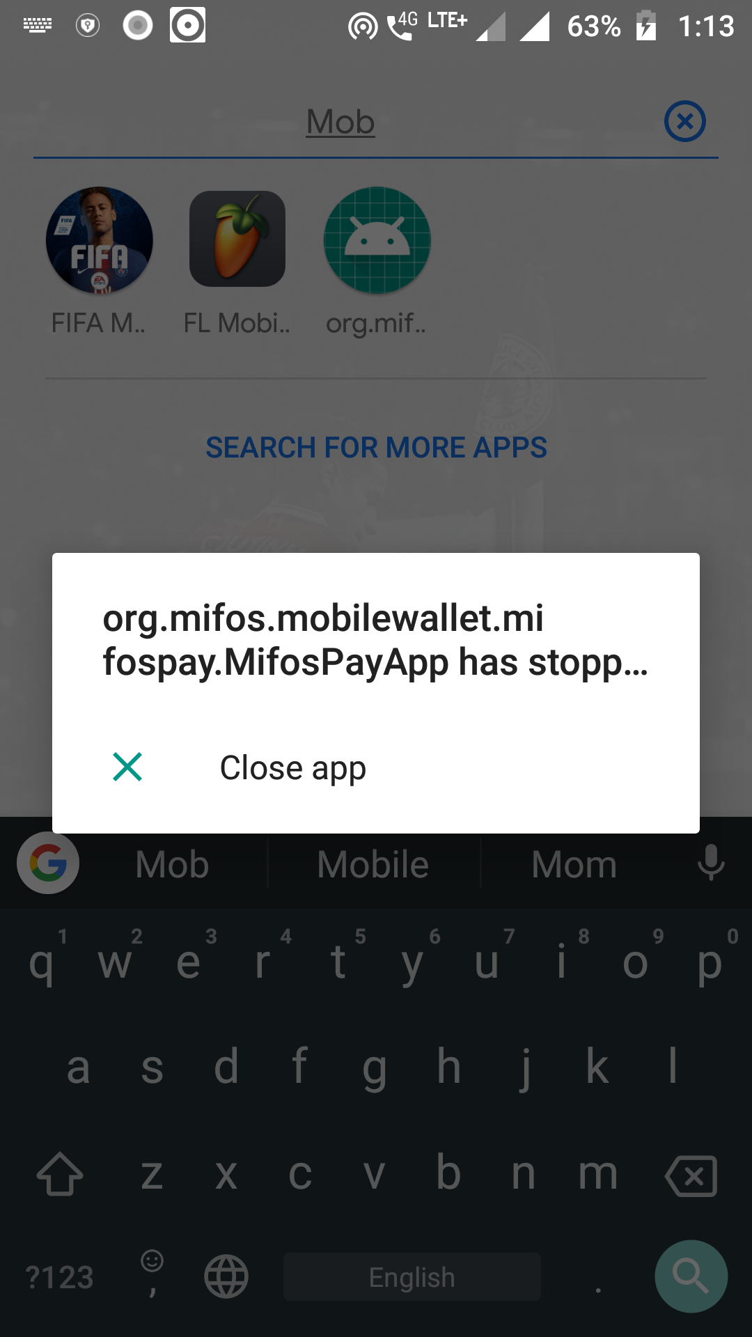 The App Crashes On Start · Issue 245 · Openmfmobile Wallet · Github