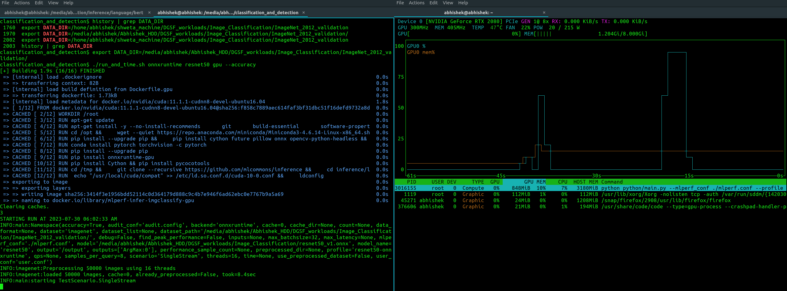 Mlperf Benchmark Suite With Bert Onnx Model On The Squad Dataset Hangs At `running Loadgen Test
