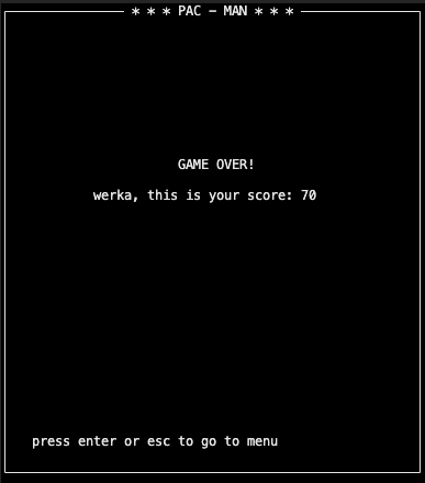 GitHub - weronikaramus/pacman: A simple terminal game written in C ...