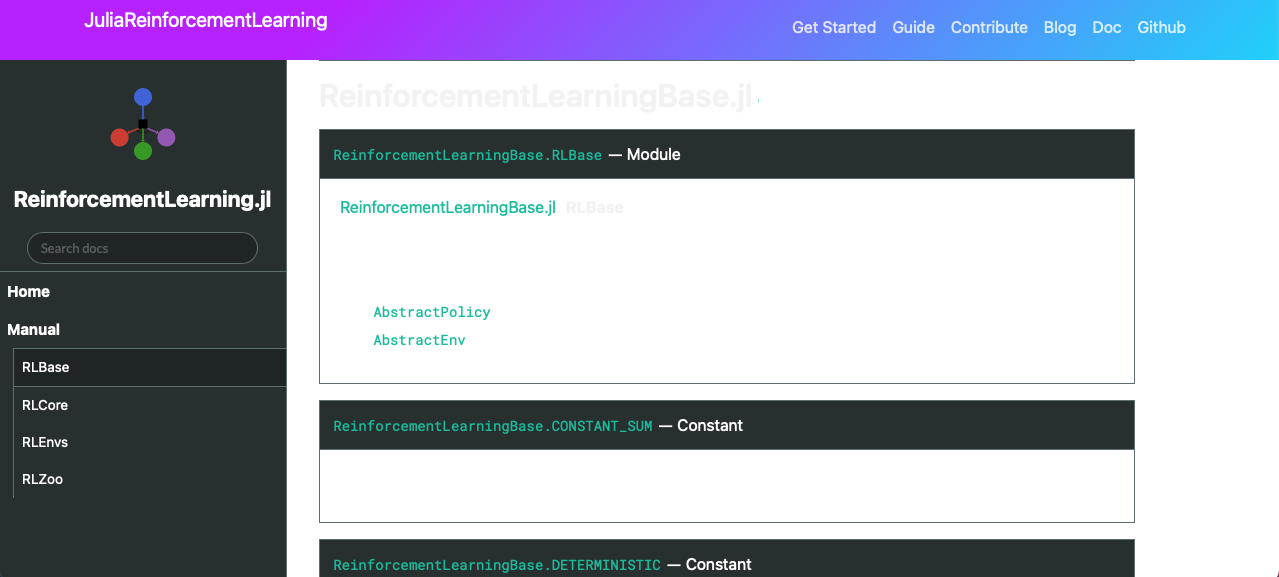 Docs looks ugly in dark mode · Issue #217 · JuliaReinforcementLearning/ReinforcementLearning.jl ...