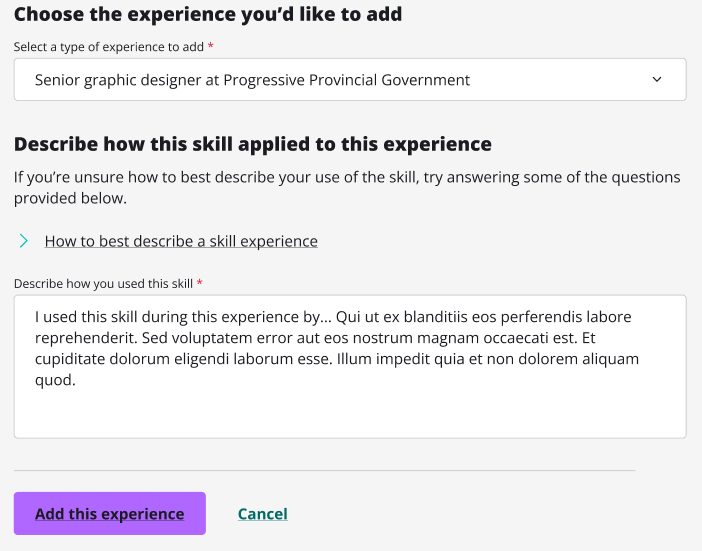 Application Revamp: Skill Requirement page · Issue #6067 · GCTC-NTGC/gc ...