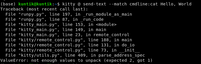 Control Kitty From Scripts Valueerror · Issue 4217 · Kovidgoyalkitty · Github