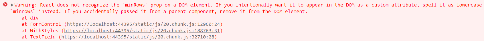 "justifyContent" and "minRows" props not recognised by React · Issue #32629 · mui/material-ui ...