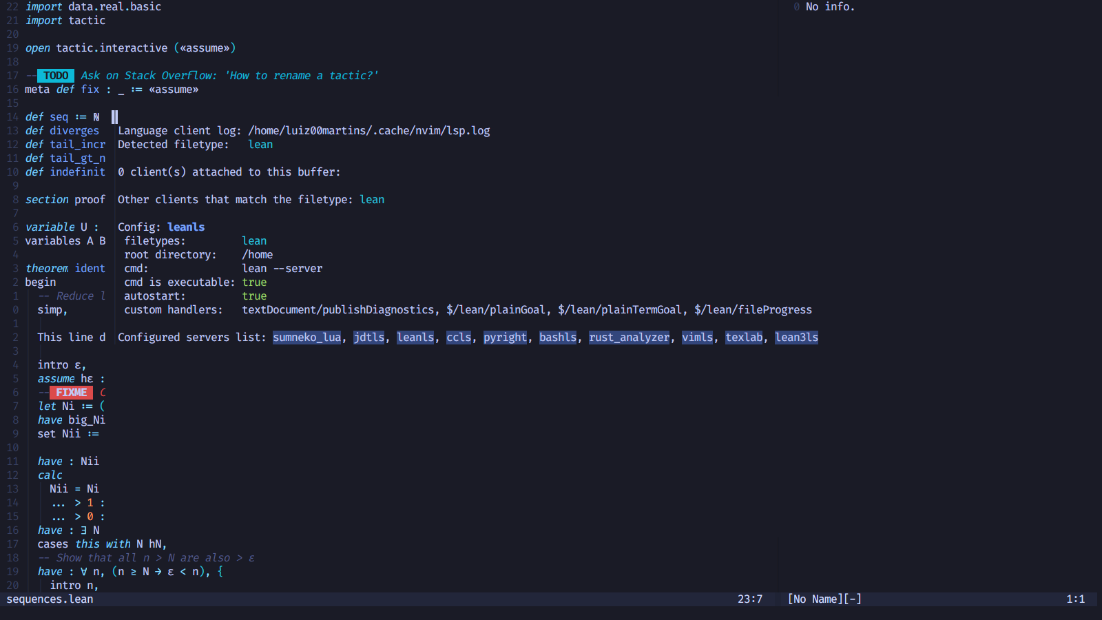 [Bug] LSP not returning anything, despite it being properly loaded and ...