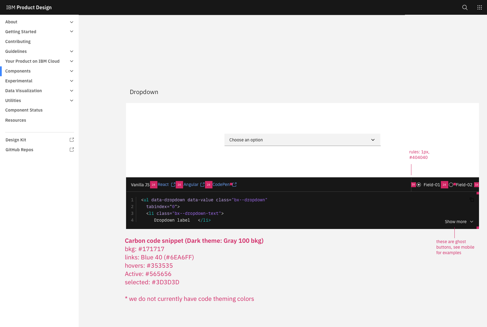 [Website Component] Component Example · Issue #230 · carbon-design ...