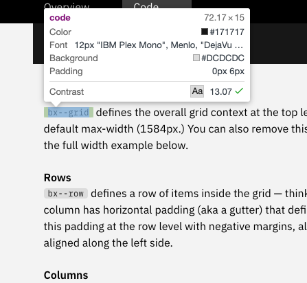 fix[inline code snippet]: sizing incorrect · Issue #459 · carbon-design-system/gatsby-theme ...