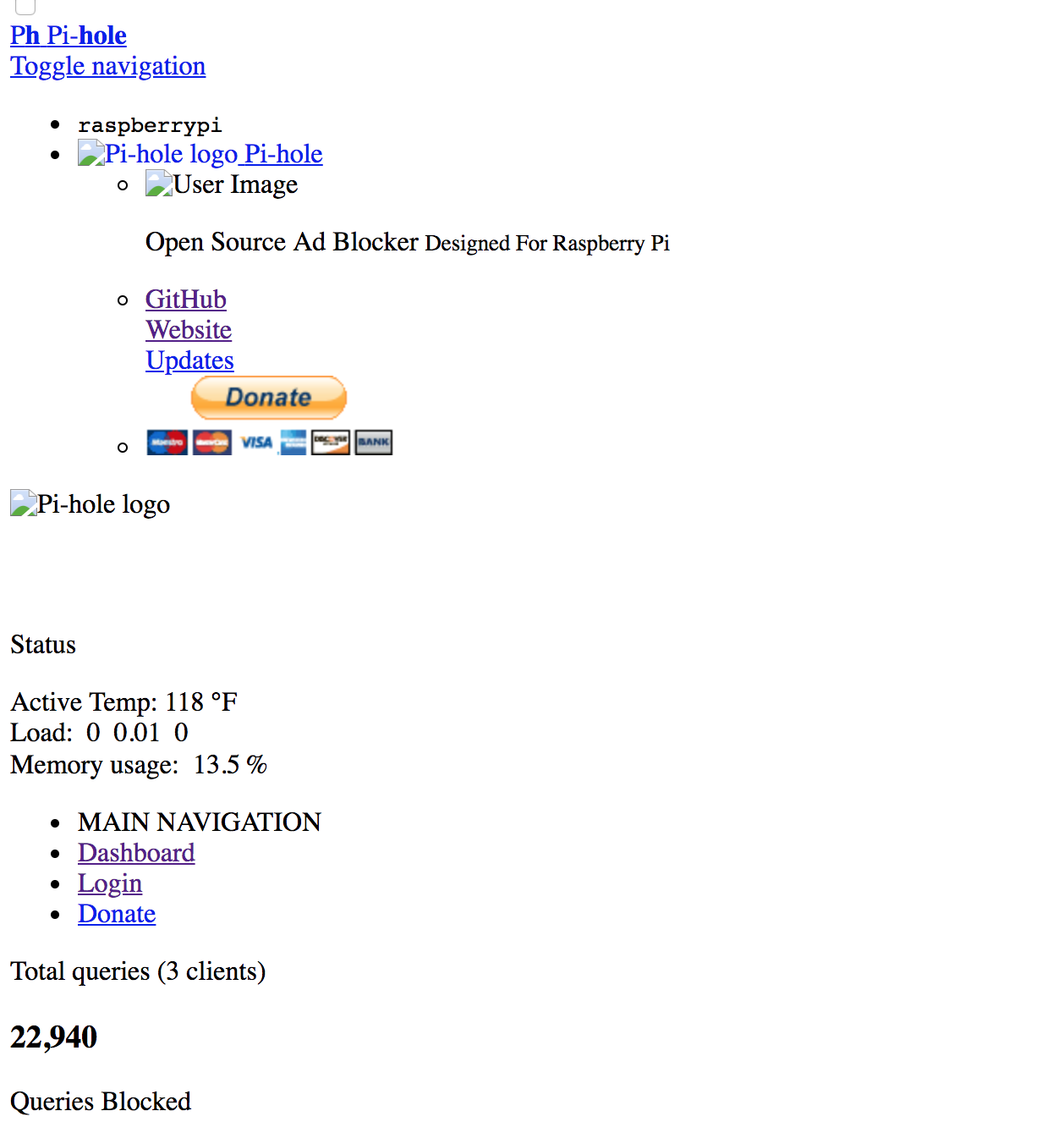 UI does not display properly · Issue #845 · pi-hole/web · GitHub