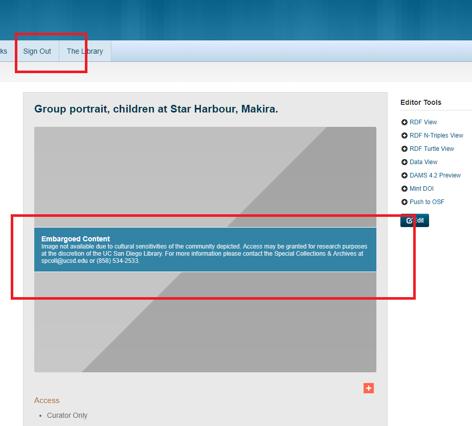 Fix behavior of embargoed/culturally sensitive objects · Issue #513 · ucsdlib/damspas · GitHub
