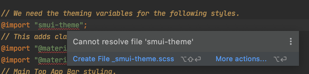 Cannot find smui-theme sass file · Issue #140 · hperrin/svelte-material-ui · GitHub