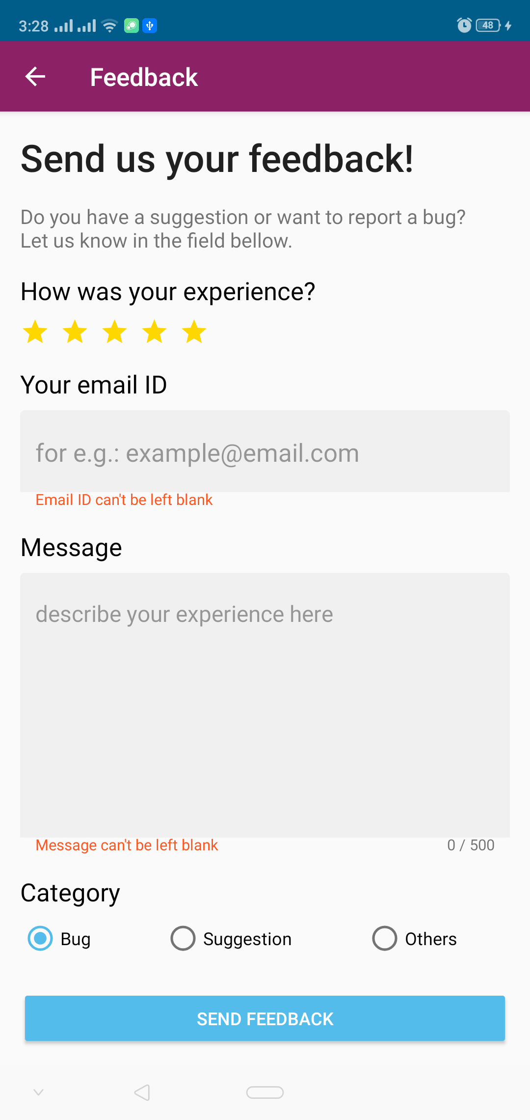 Show discard alert dialog in Feedback Screen. · Issue #672 · anitab-org ...