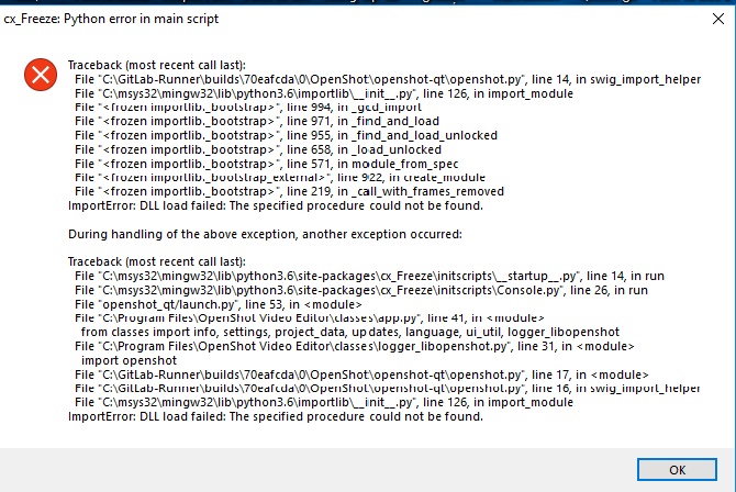 I can't setup the program · Issue #2082 · OpenShot/openshot-qt · GitHub
