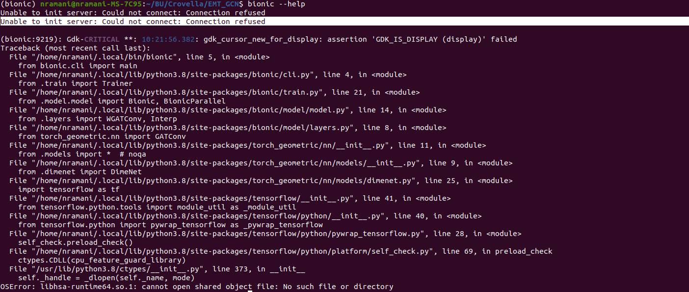 Unable To Init Server Could Not Connect Connection Refused · Issue 34 · Bowang Labbionic 