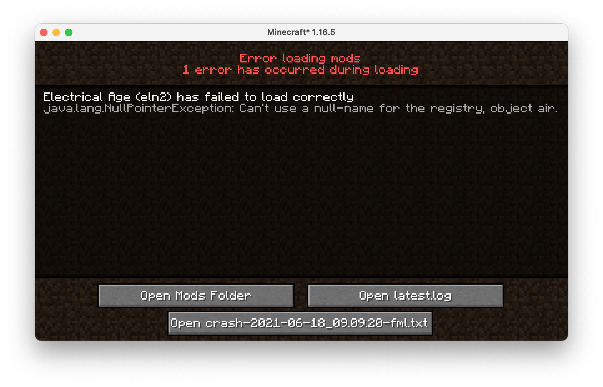 Mod Not Loading Properly In Forge Issue 135 Age series