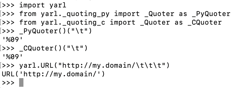 stripping `\t` from urls · Issue #5904 · aio-libs/aiohttp · GitHub