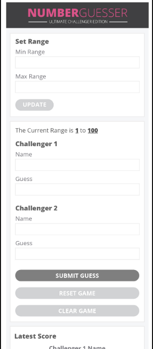 GitHub - colbyallen012/number-guesser: Pair project, number guesser.
