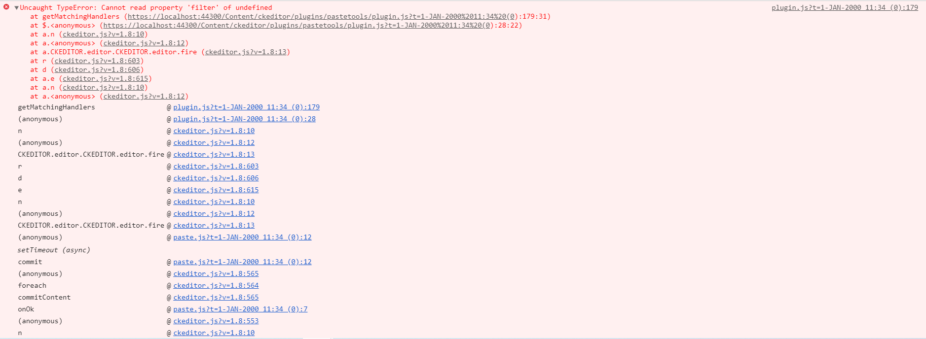 error in pastetools plugin · Issue #3535 · ckeditor/ckeditor4 · GitHub