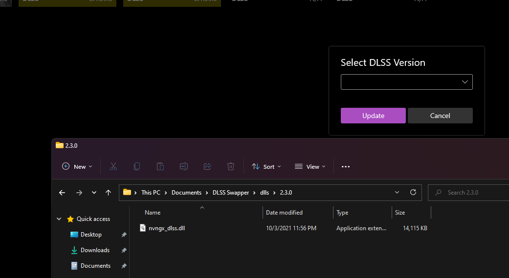 [BUG] 2.3.0 not in side menu · Issue #41 · beeradmoore/dlss-swapper · GitHub