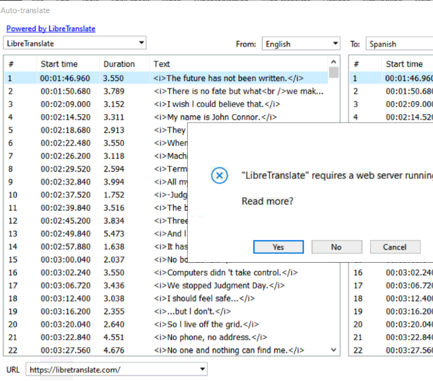 Improved translation, other API [LibreTraslate] · Issue #7453 · SubtitleEdit/subtitleedit · GitHub