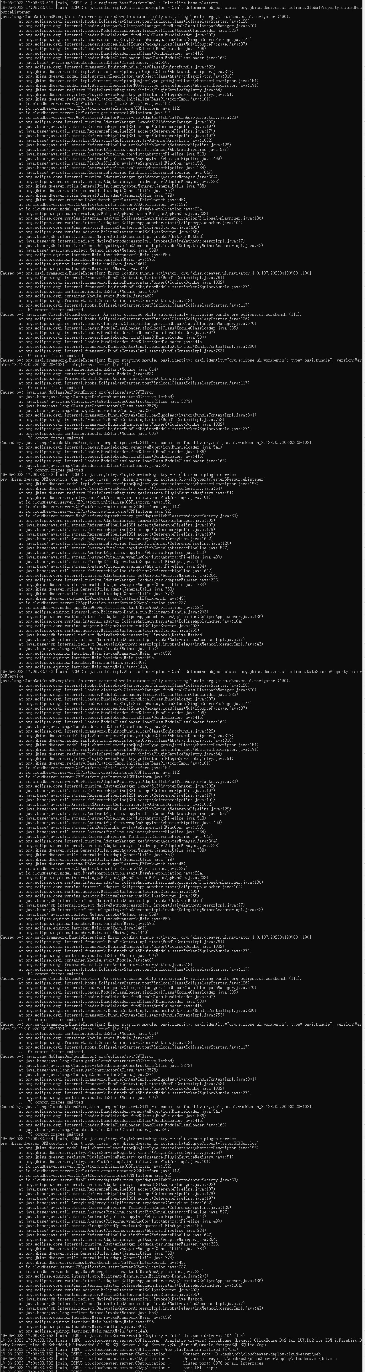 Cloudbeaver Build Error · Issue 1770 · Dbeaver Cloudbeaver · Github