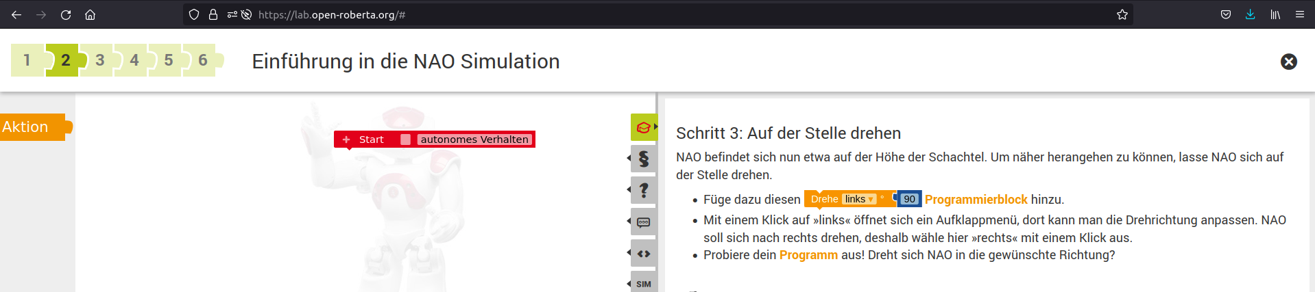 Incorrect step numbers (Schrittnummer) in NAO simulation tutorial · Issue #1146 · OpenRoberta ...