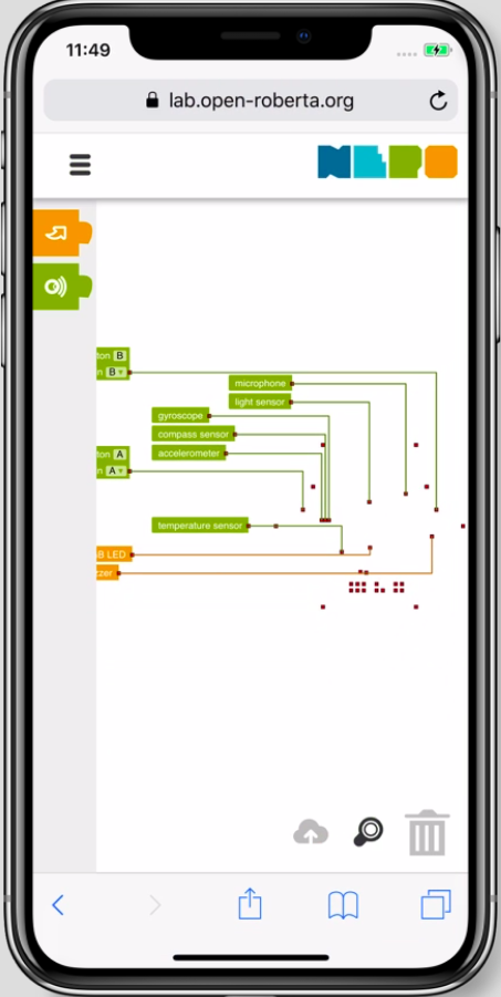 Robot configuration tab does not show robot board on some iOS devices (iOS 11.x and under ...