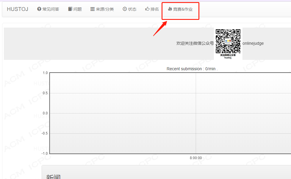 怎么把首页导航栏的 竞赛&作业 这一栏去掉。 · Issue #644 · zhblue/hustoj · GitHub