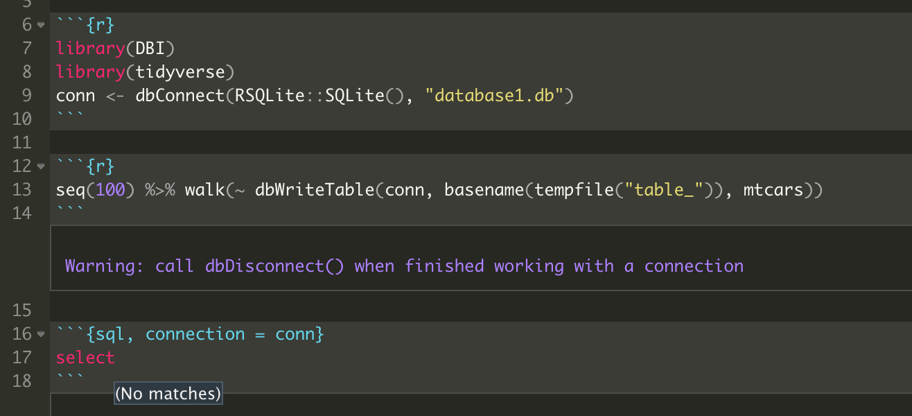 SQL completion does not work in chunk · Issue #4375 · rstudio/rstudio · GitHub