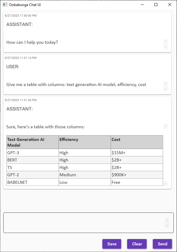 GitHub - khajiitvaper2017/OobaboogaChatUI: UI for Oobabooga text generation in WPF C#