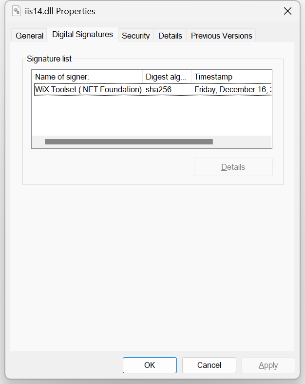 Wix Extension Custom Actions not signed · Issue #7163 · wixtoolset/issues · GitHub