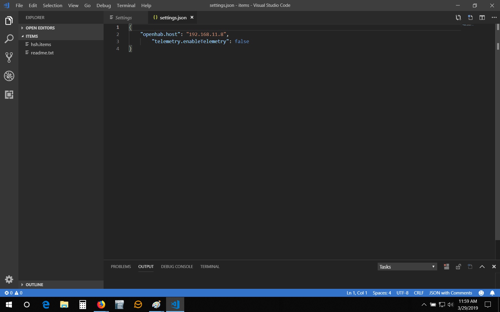 No default settings. Installation problem? · Issue #137 · openhab/openhab-vscode · GitHub