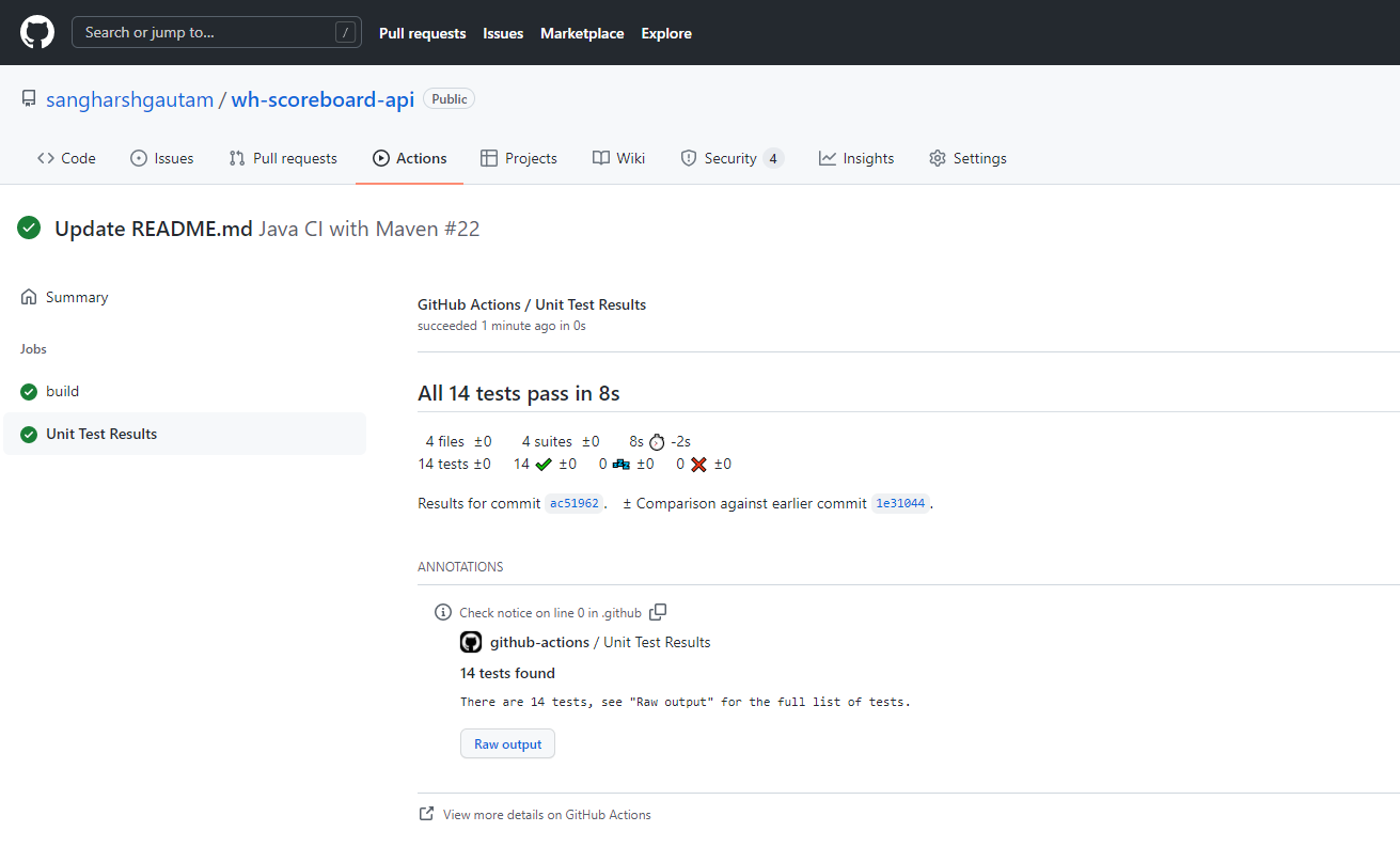 GitHub - sangharshgautam/wh-scoreboard-api