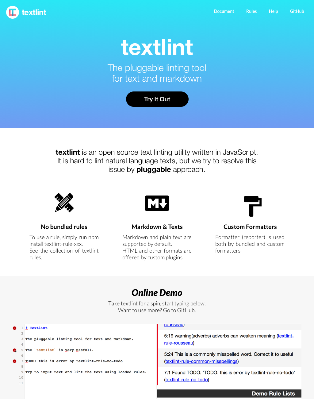 website: design · Issue #467 · textlint/textlint · GitHub