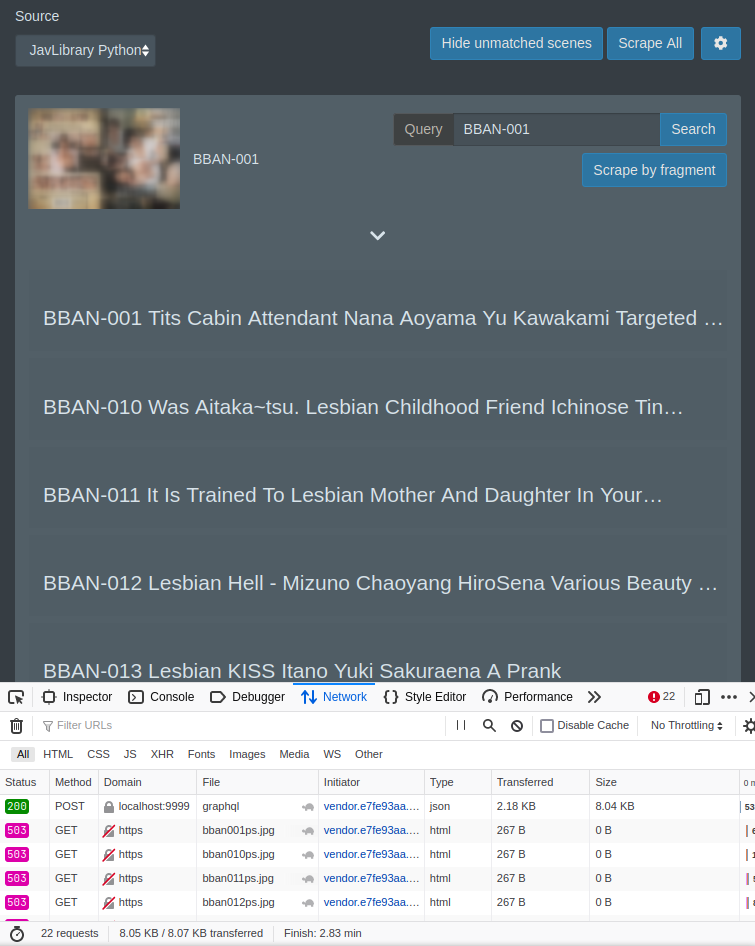 Broken Scrapers · Issue #123 · stashapp/CommunityScrapers · GitHub