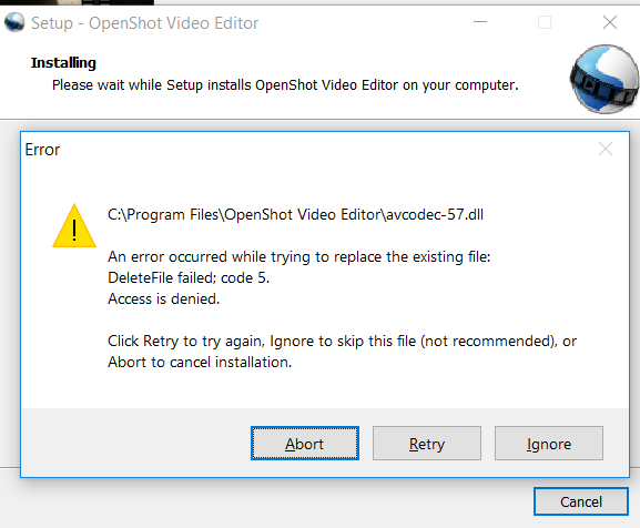 Issue installing daily build (October 18 · Issue #2271 · OpenShot/openshot-qt · GitHub