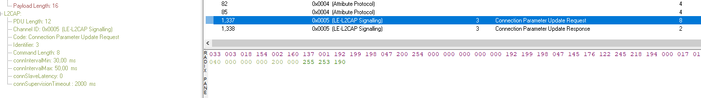 [TW#28012] LL_CONNECTION_PARAMS_REQ while TX/RX BLE data causes link loss · Issue #2854 ...